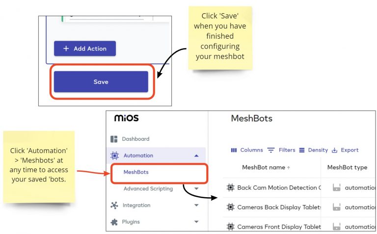 Create your first Meshbot (tutorial) - help.mios.com