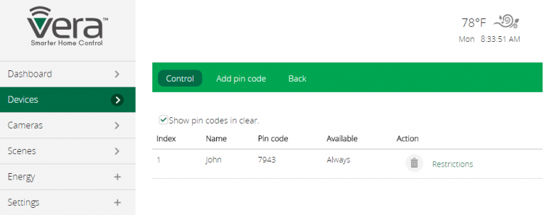 How to manage Pin Codes for Door Locks - help.mios.com