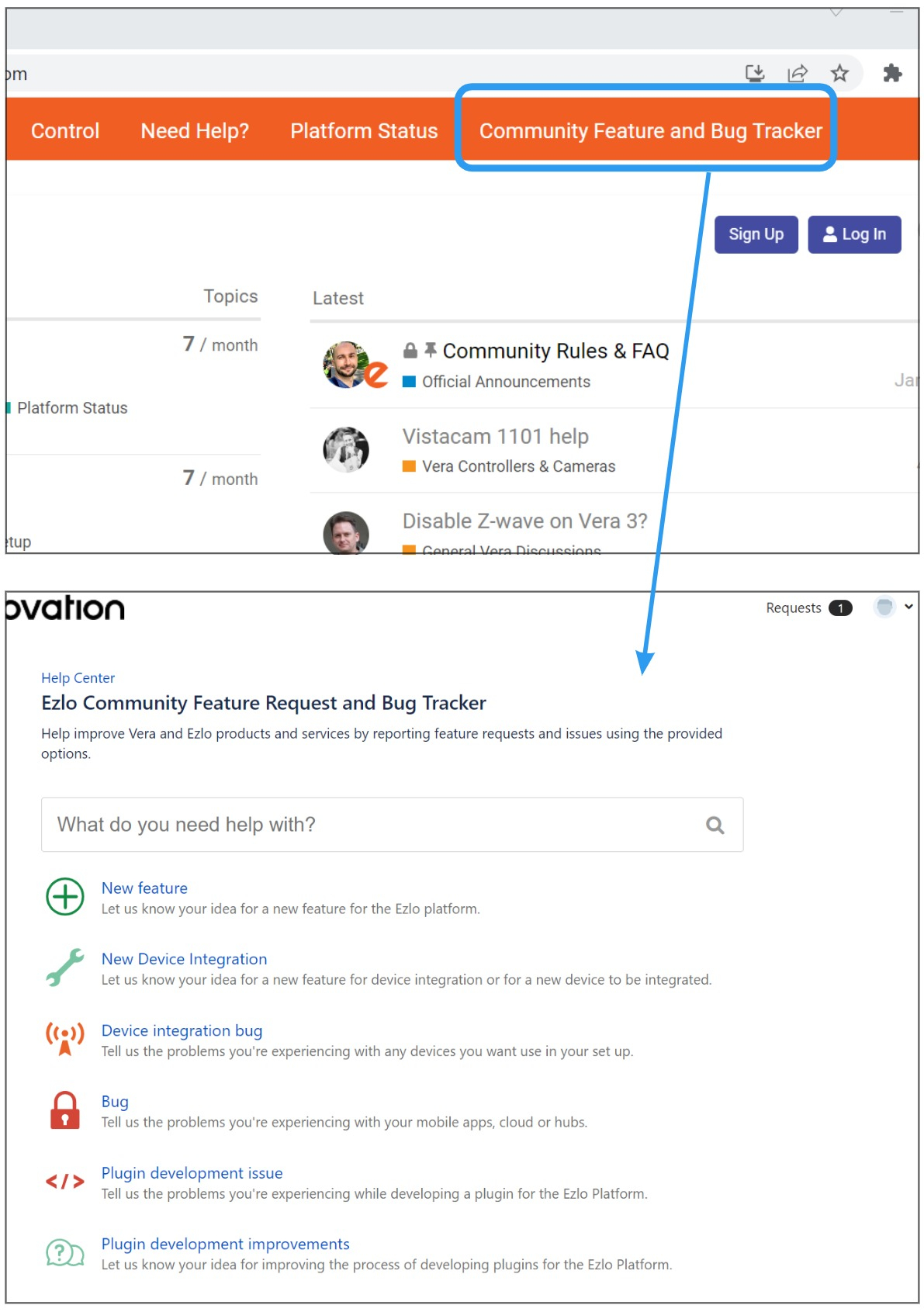 Suggestions, bug reports and device integrations - help.mios.com