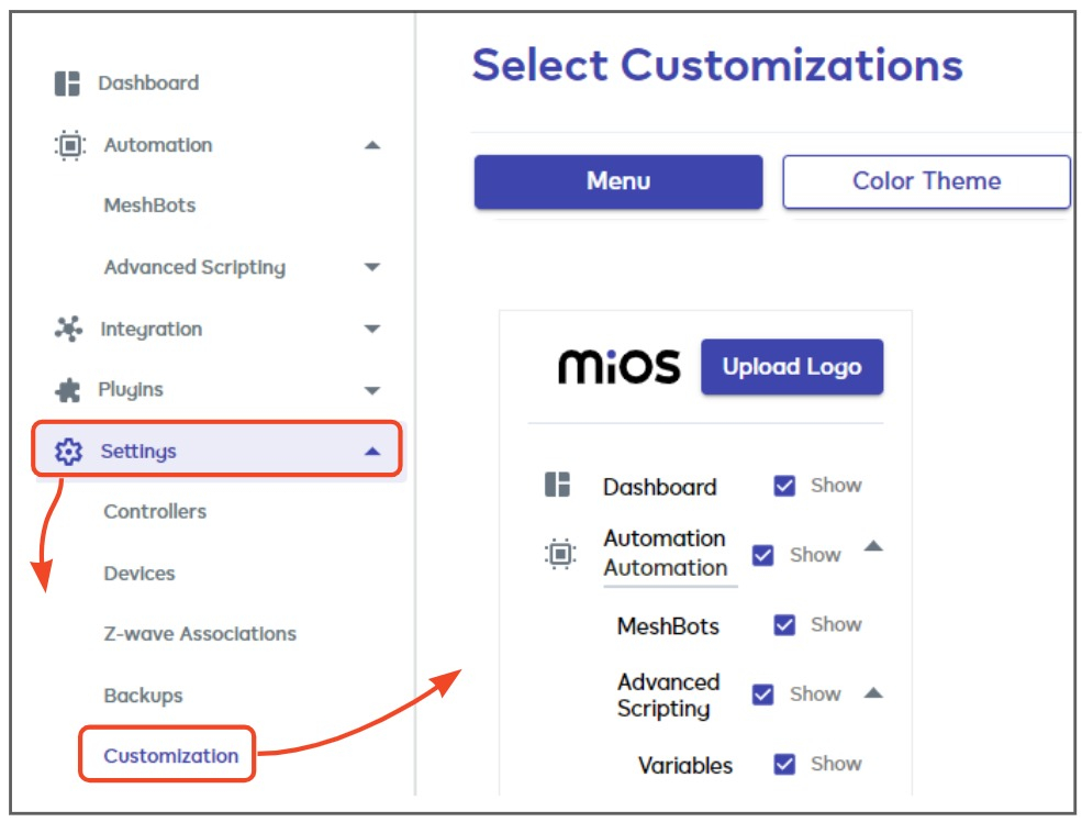 Customization - help.mios.com