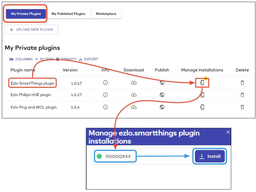 Ezlo SmartThings Plugin - help.mios.com