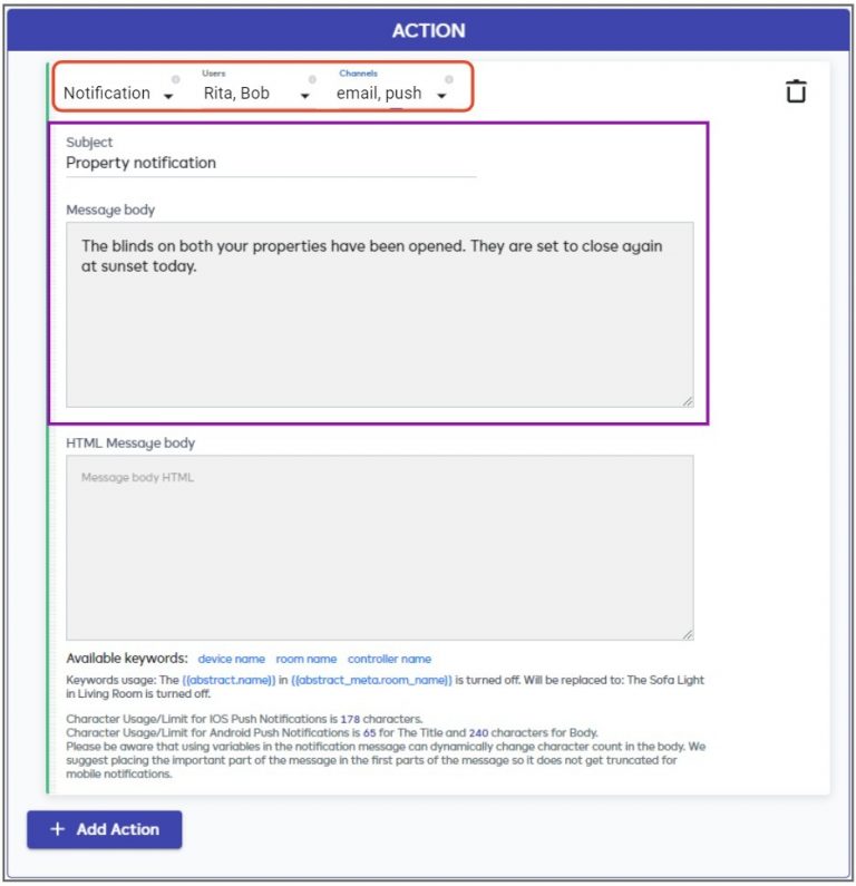 Notification Meshbot - help.mios.com